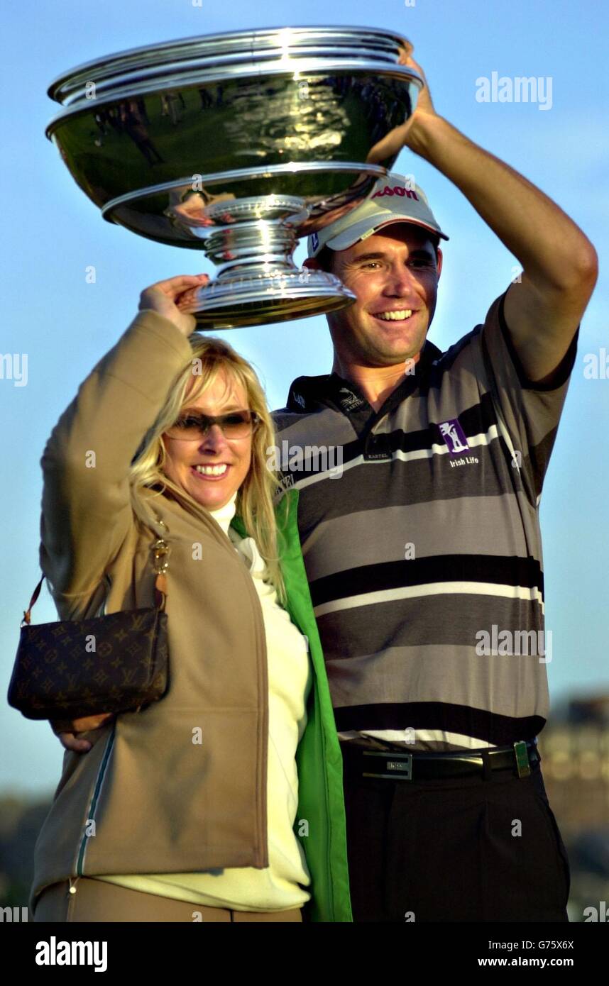 Padraig harrington with his wife caroline hi-res stock photography and ...