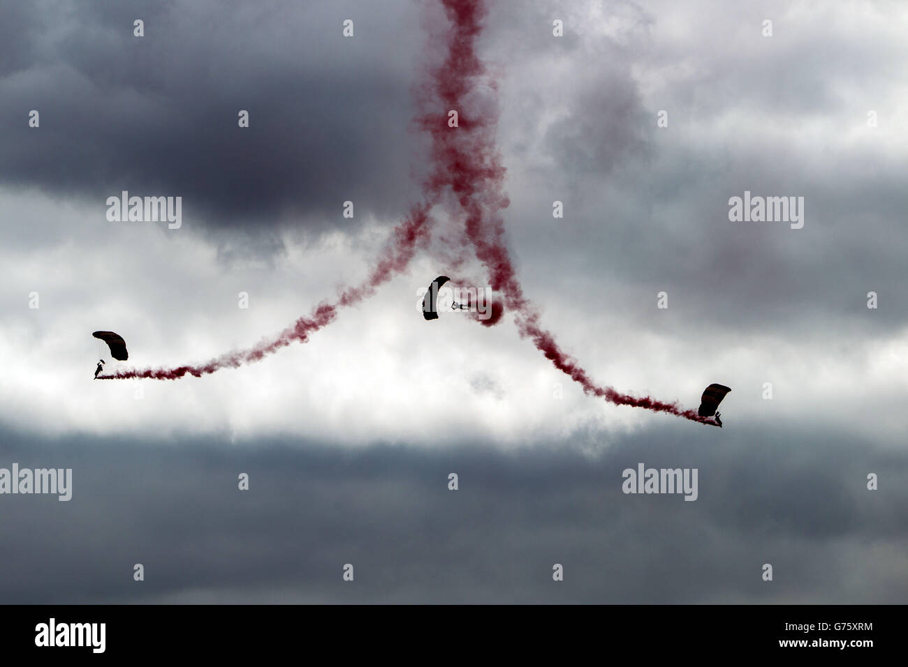 The british armys parachute display team hi-res stock photography and ...