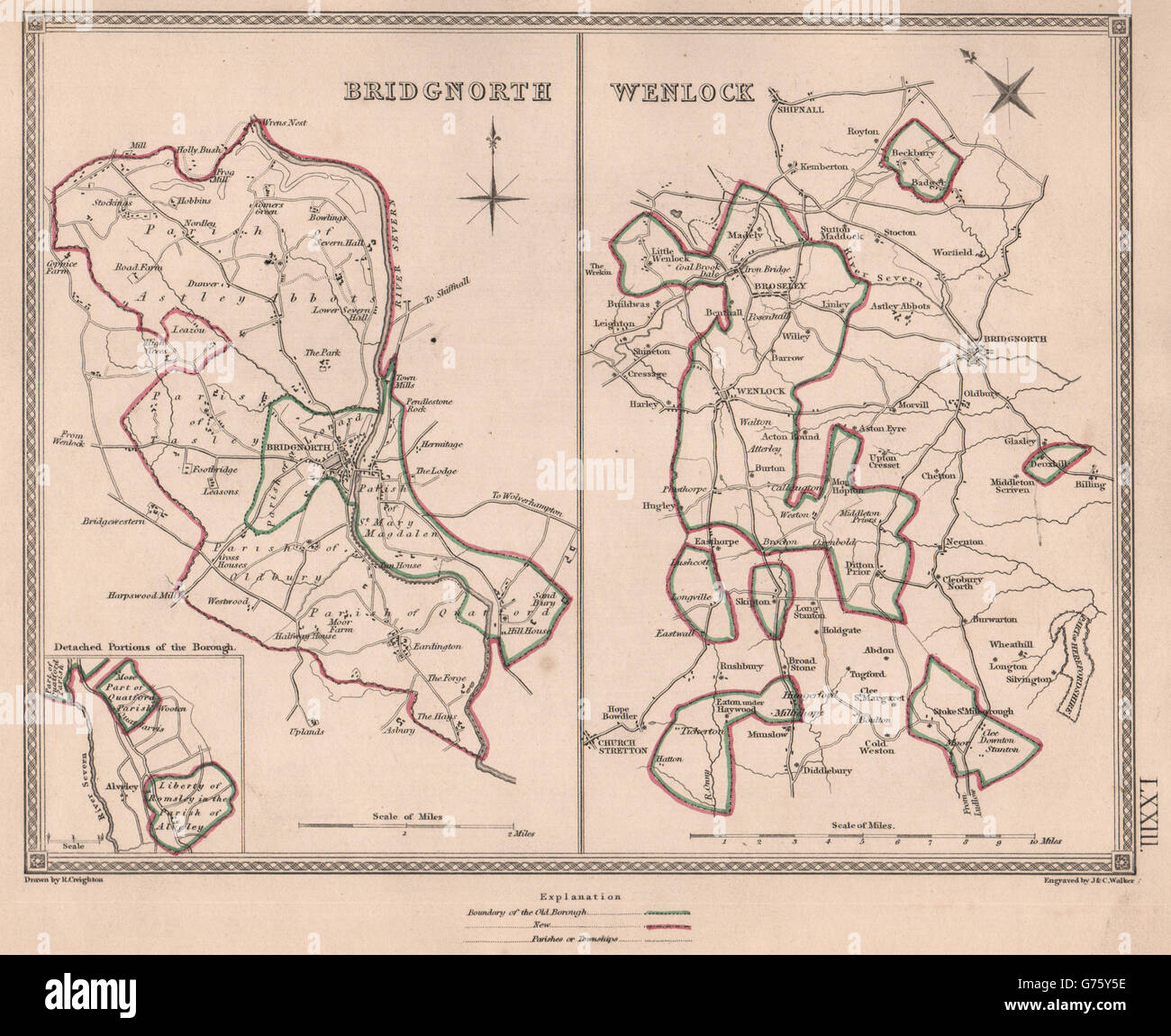 Much wenlock map hi-res stock photography and images - Alamy