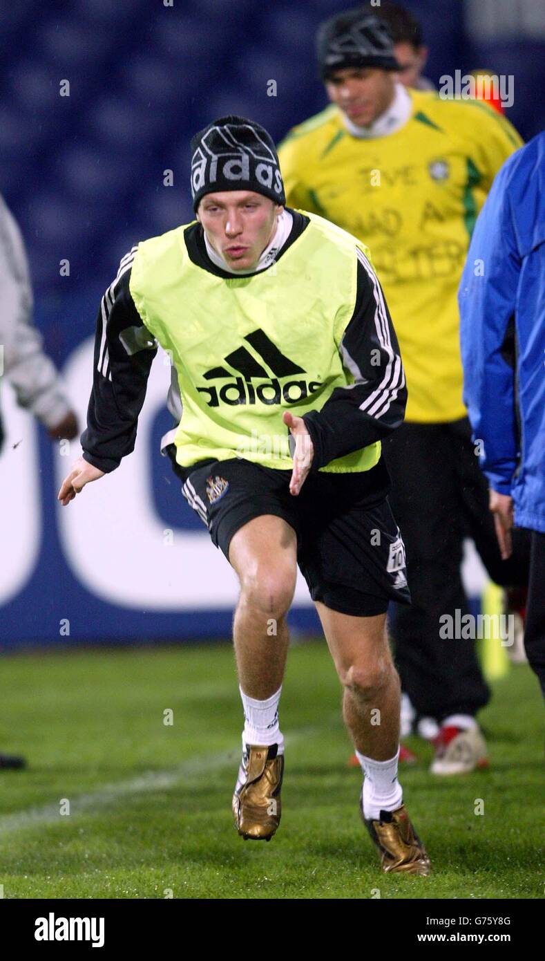 Craig Bellamy Newcastle Training Stock Photo - Alamy