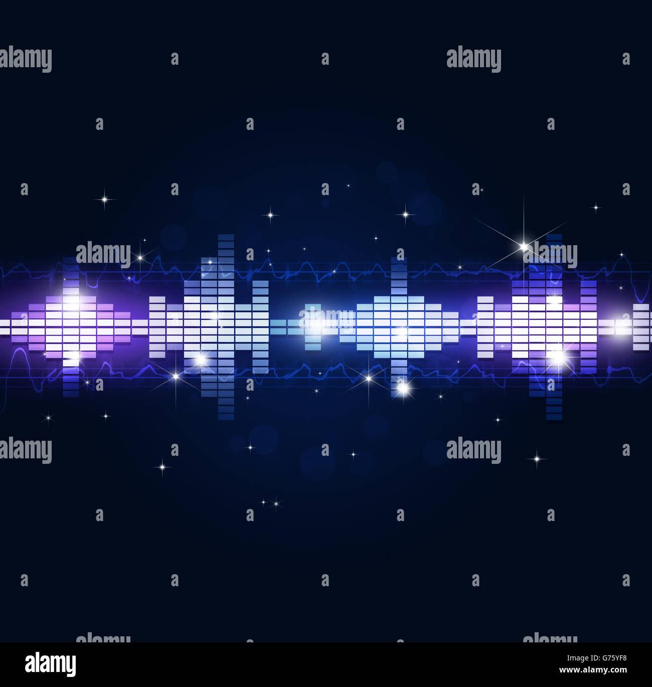 Blue music background hi-res stock photography and images - Alamy