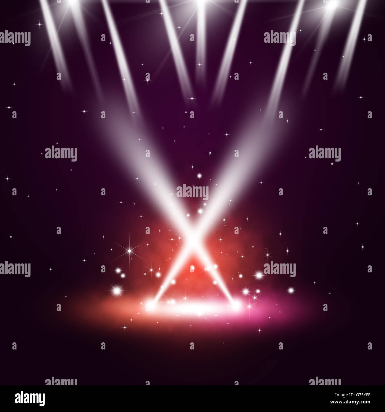 music concert background with multicolor spotlights on the stage Stock ...