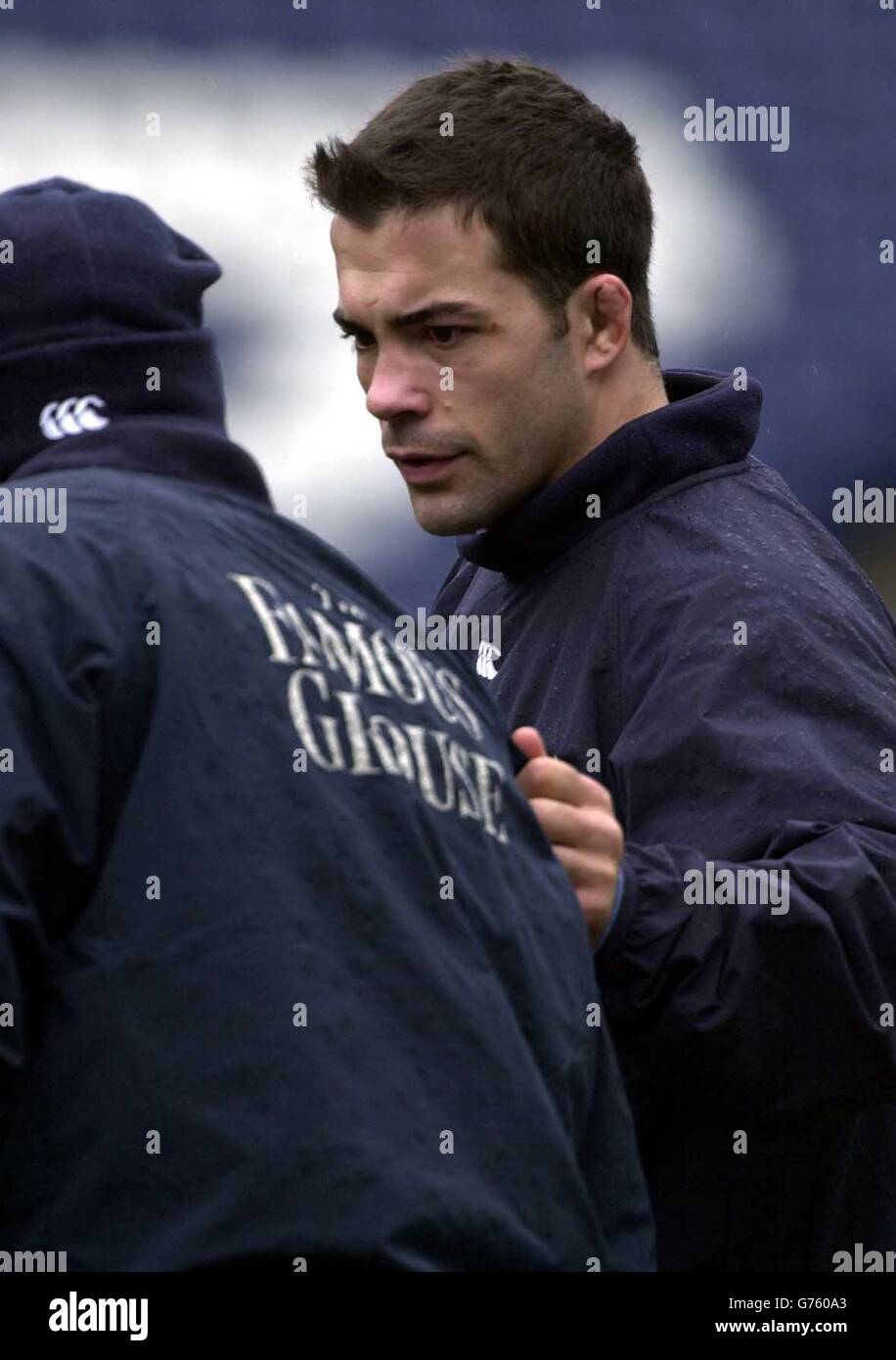 Captain Budge Poutney gives some words of advice during a Scotland ...