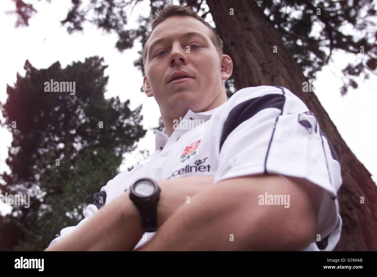 England rugby forward Steve Thompson Stock Photo - Alamy
