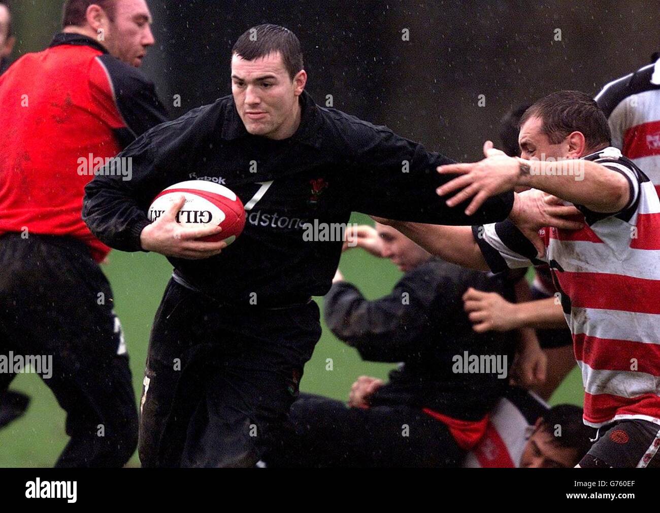 Wales iestyn harris during training at sophia gardens hi-res stock ...