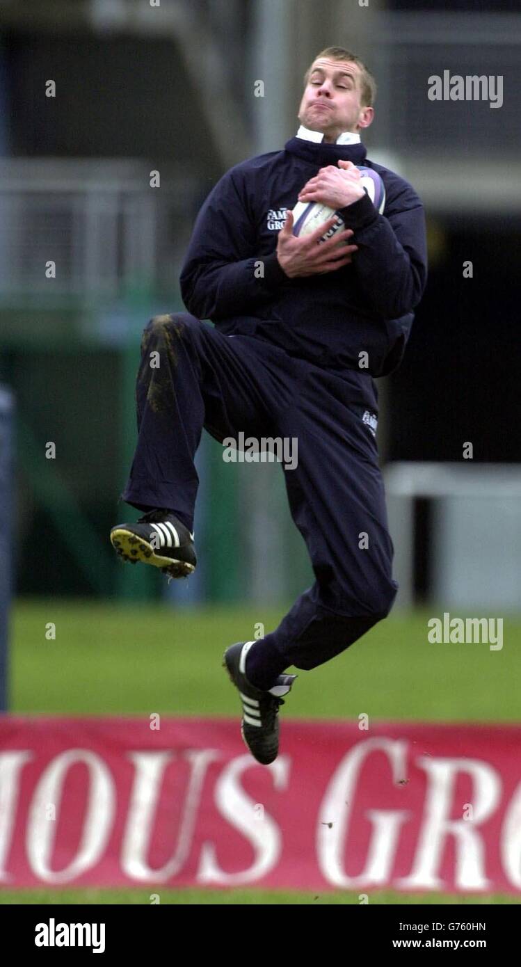 Scotland's Chris Patterson during training practice Stock Photo - Alamy