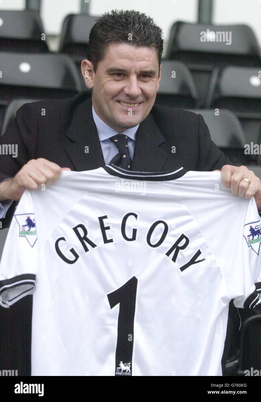 The new manger of Derby County John Gregory at Derby's Pride Park ...