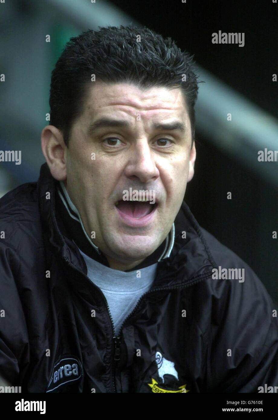 Derby County's new manager John Gregory Stock Photo - Alamy