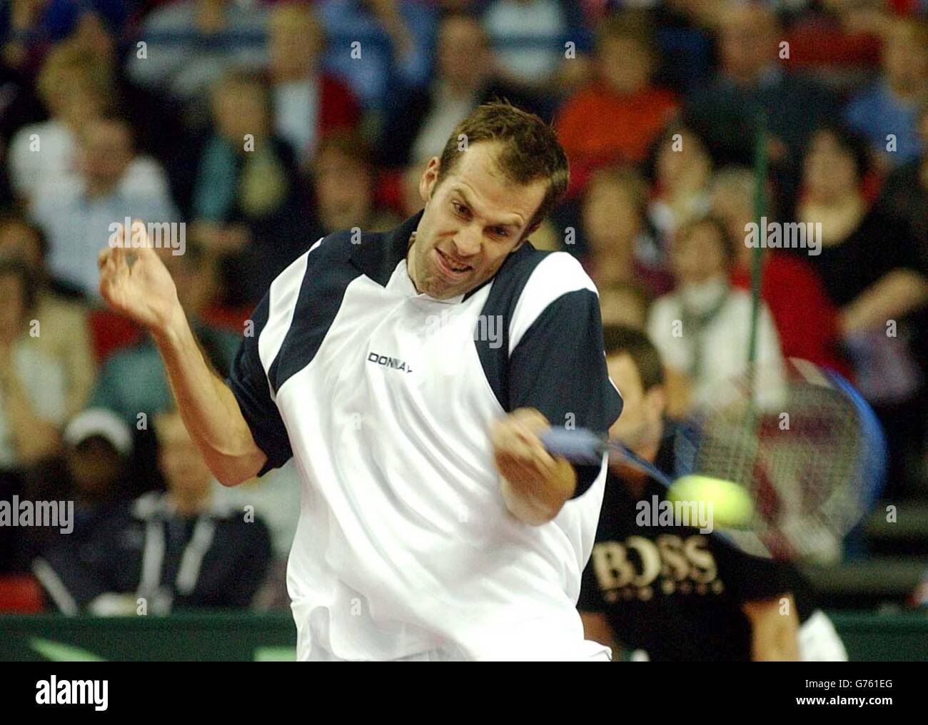 Great Britain's Greg Rusedski in action Stock Photo - Alamy