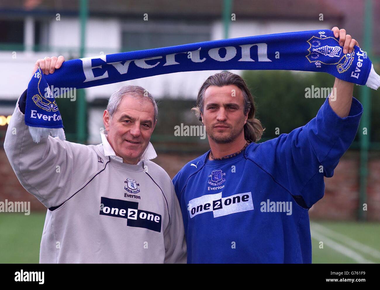 Everton football club manager Walter Smith unveils his latest signing ...