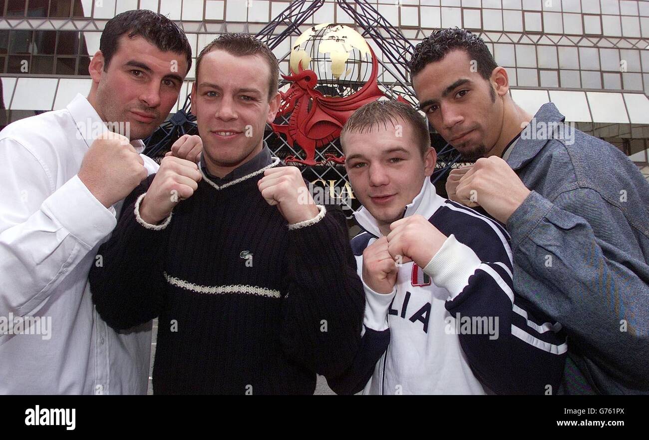 Gavin rees bradley pryce outside cardiff international arena hi-res ...