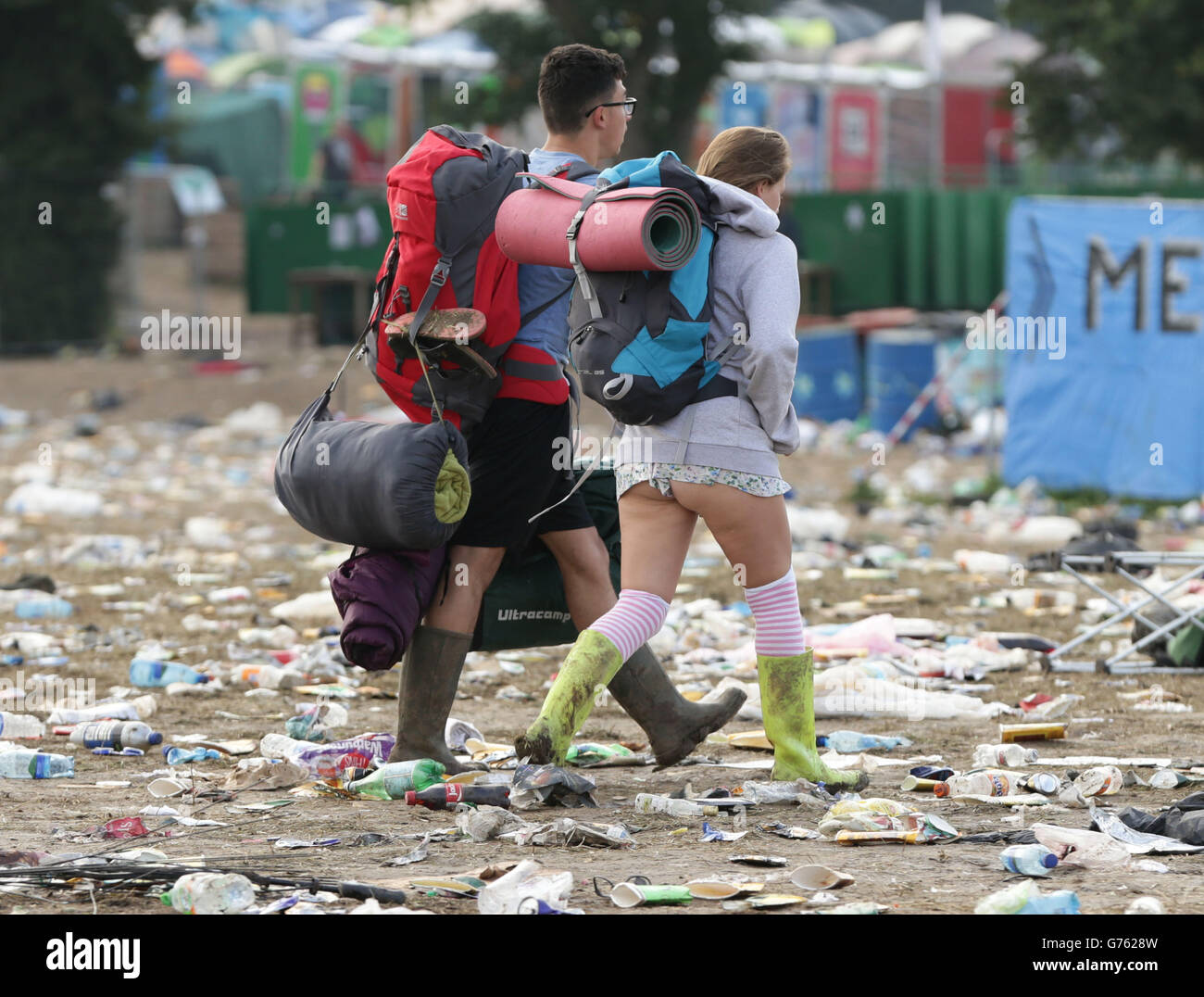 Glastonbury Festival 2014 - Aftermath Stock Photo - Alamy