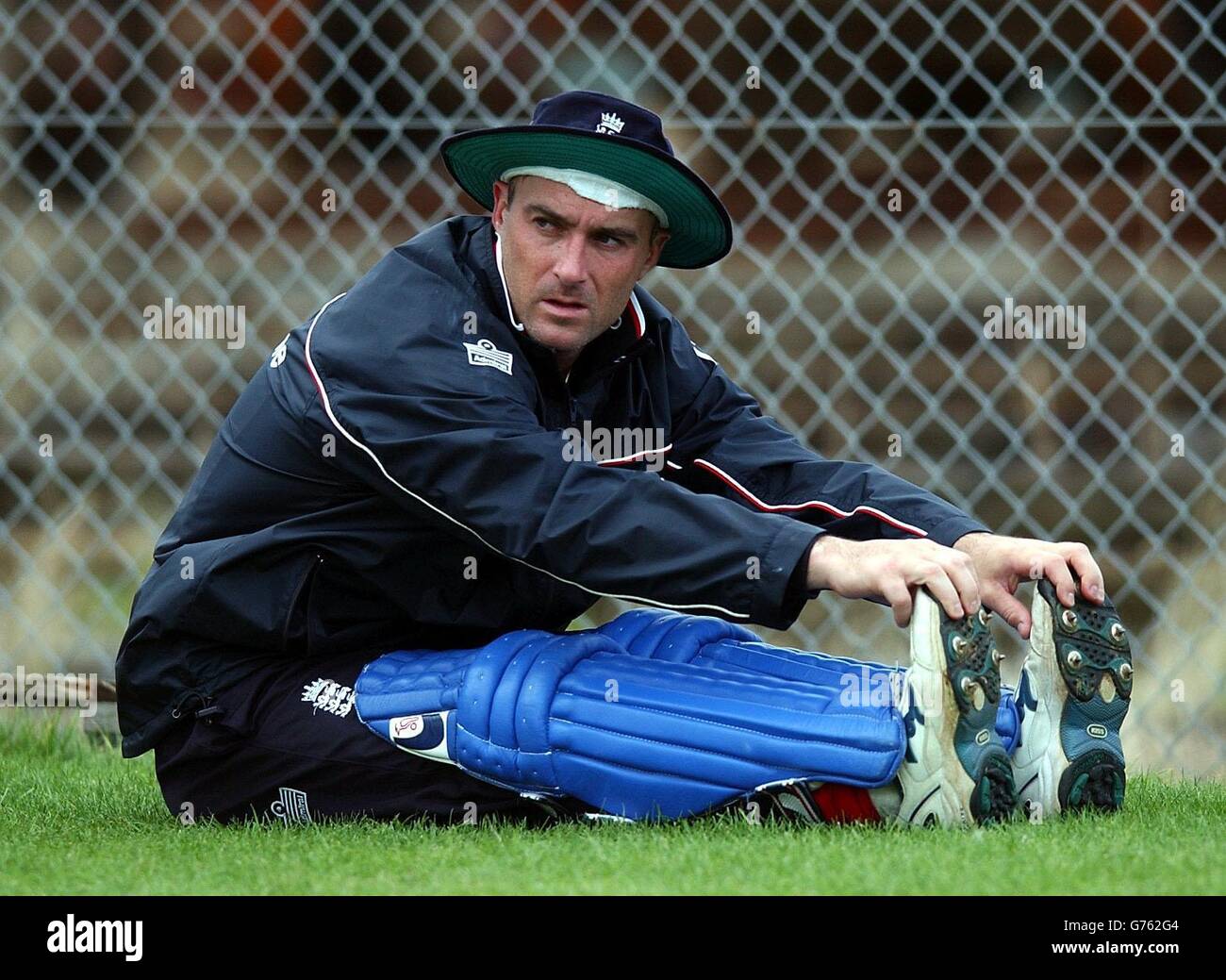 England Practice New Zealand Thorpe. England's Graham Thorpe stretches ...