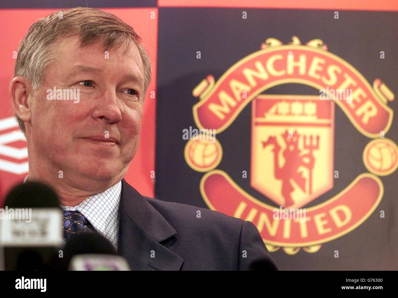 Media conference old trafford stadium hi-res stock photography and ...