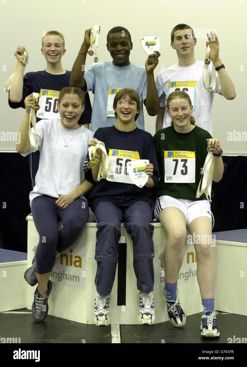 Individual Events winners Under 15 (from left to right) back: bronze ...