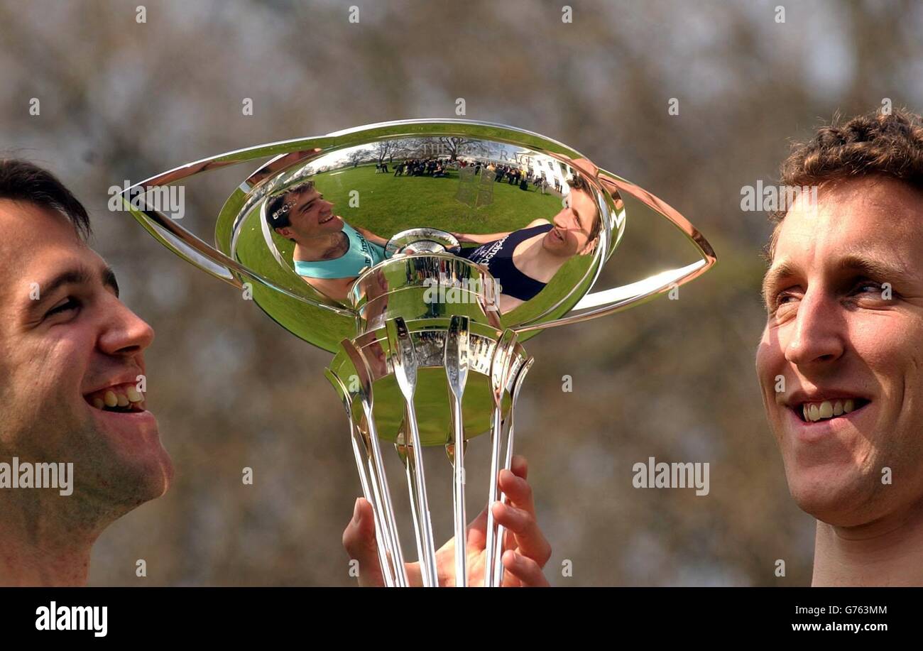 Thomas Stallard (left) president of the Cambridge University boat race ...