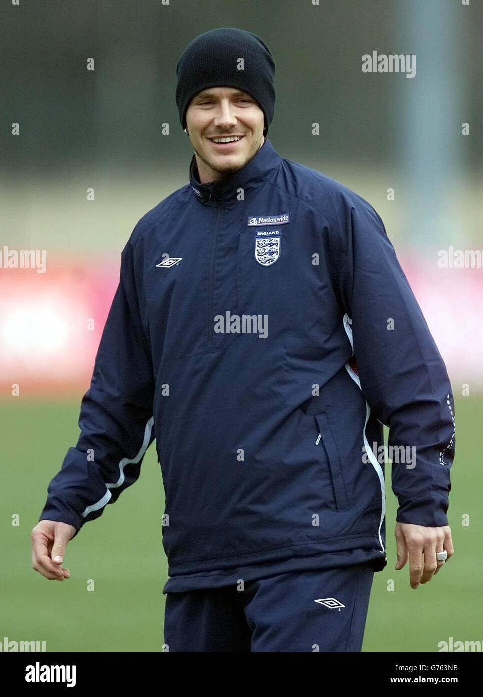 England football captain David Beckham during a England Football Squad ...