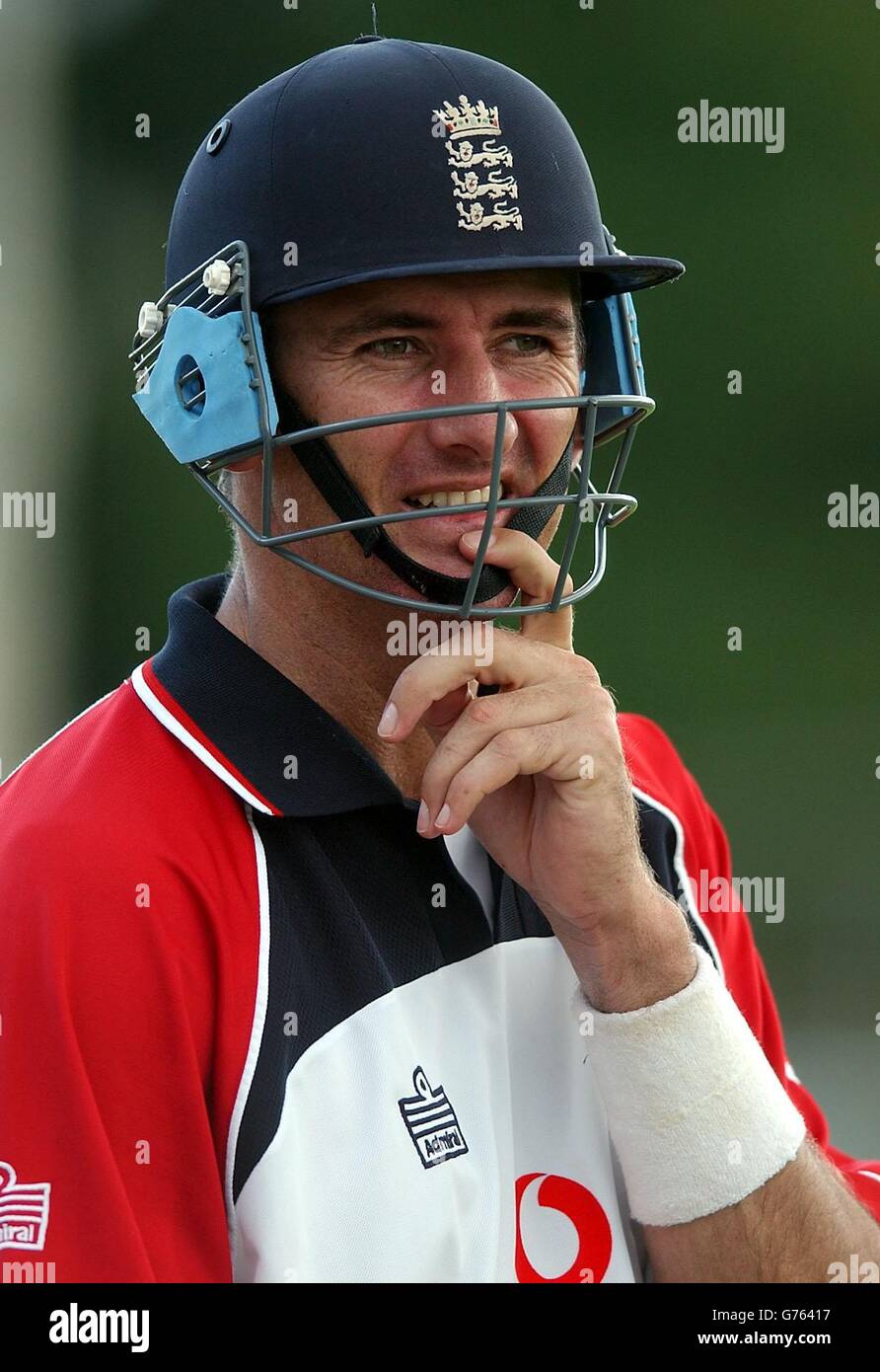 Englands andrew caddick team net session eden park hi-res stock ...