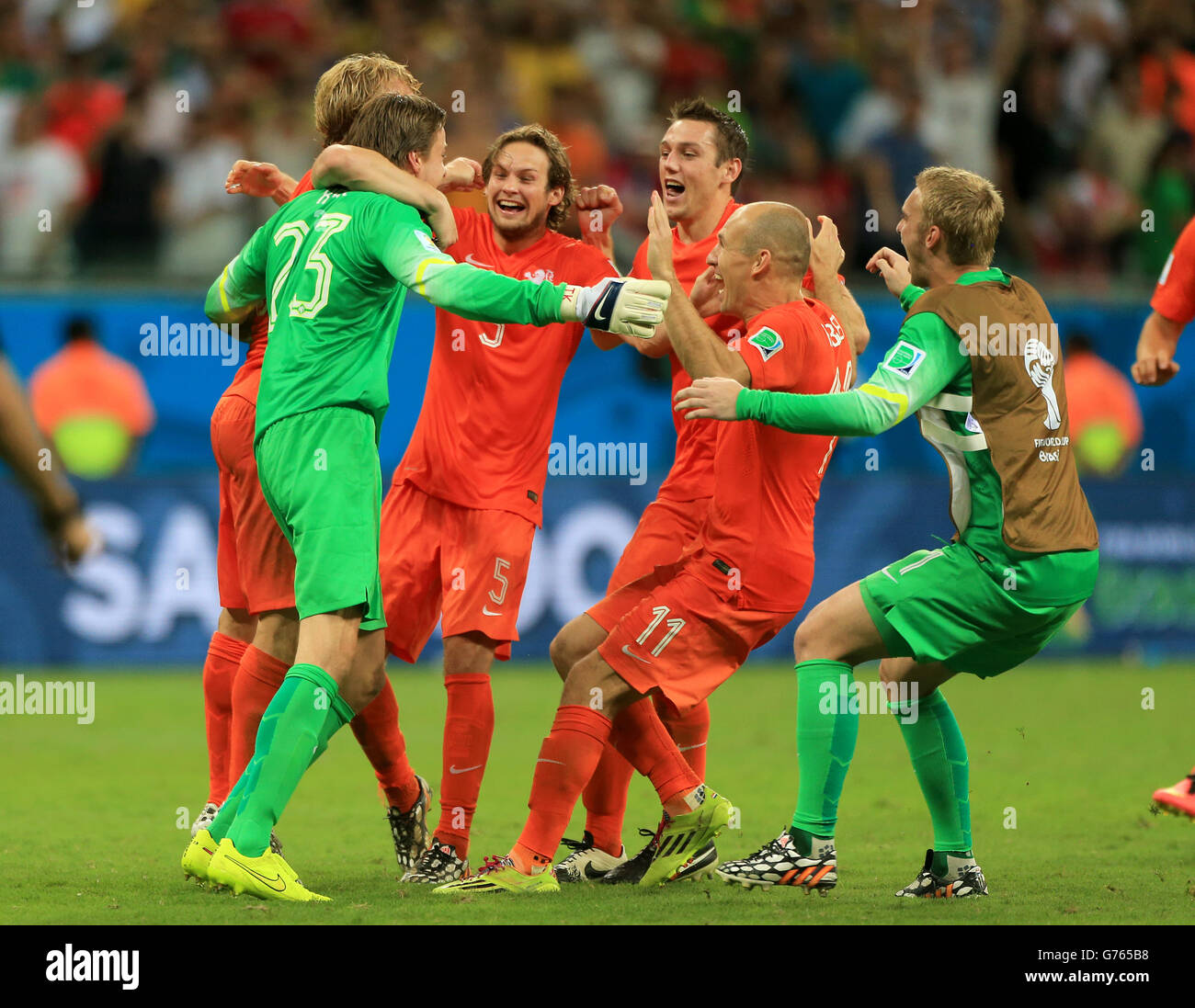 Soccer - FIFA World Cup 2014 - Quarter Final - Netherlands v Costa Rica ...