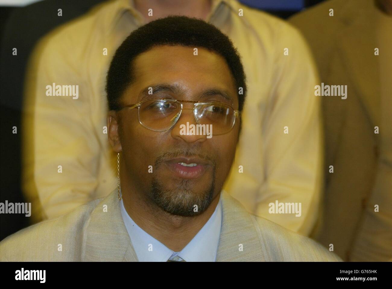 British boxer Michael Watson, who suffered brain damage in a world ...