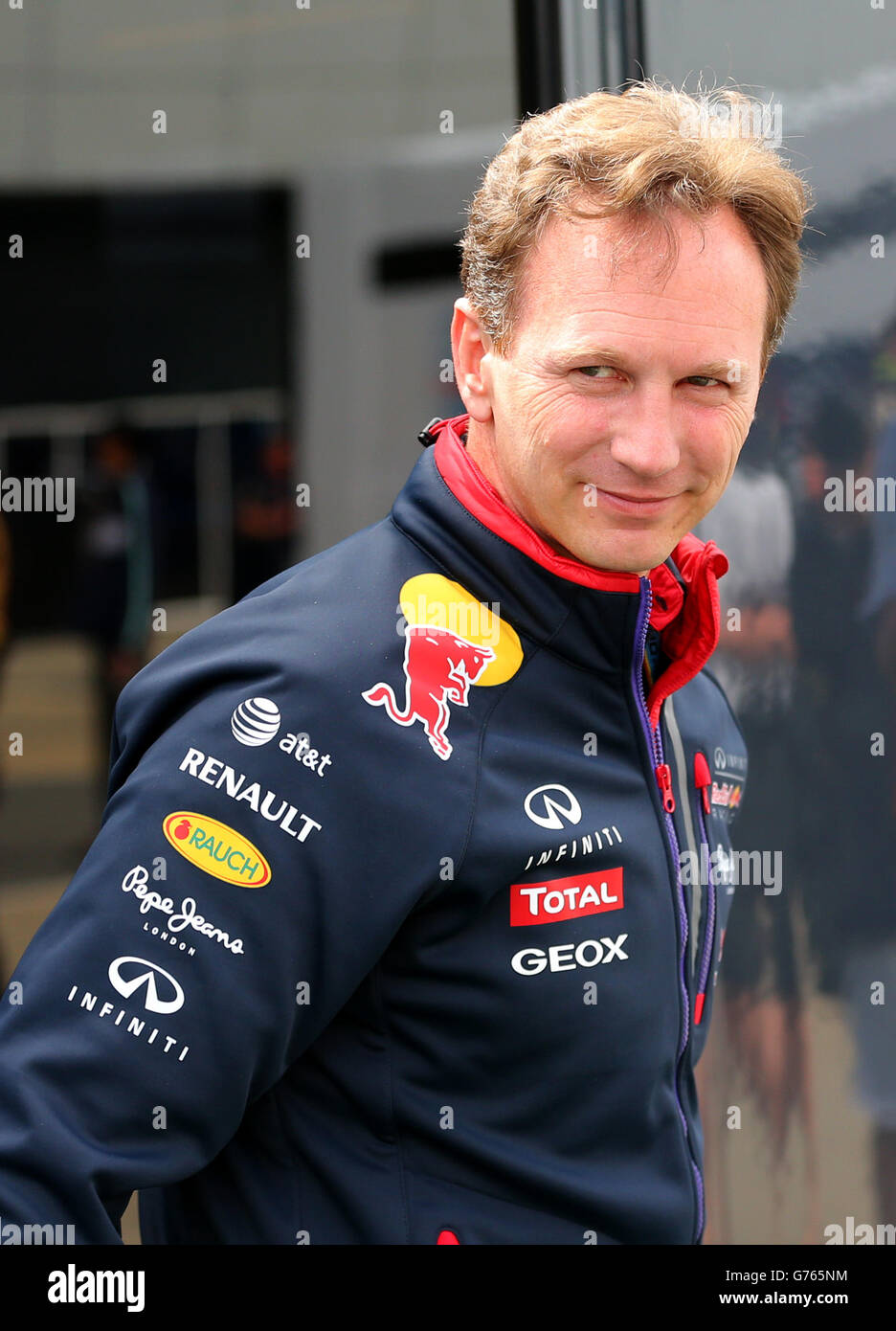 Red Bull Team Principal Christian Horner during the 2014 British Grand ...