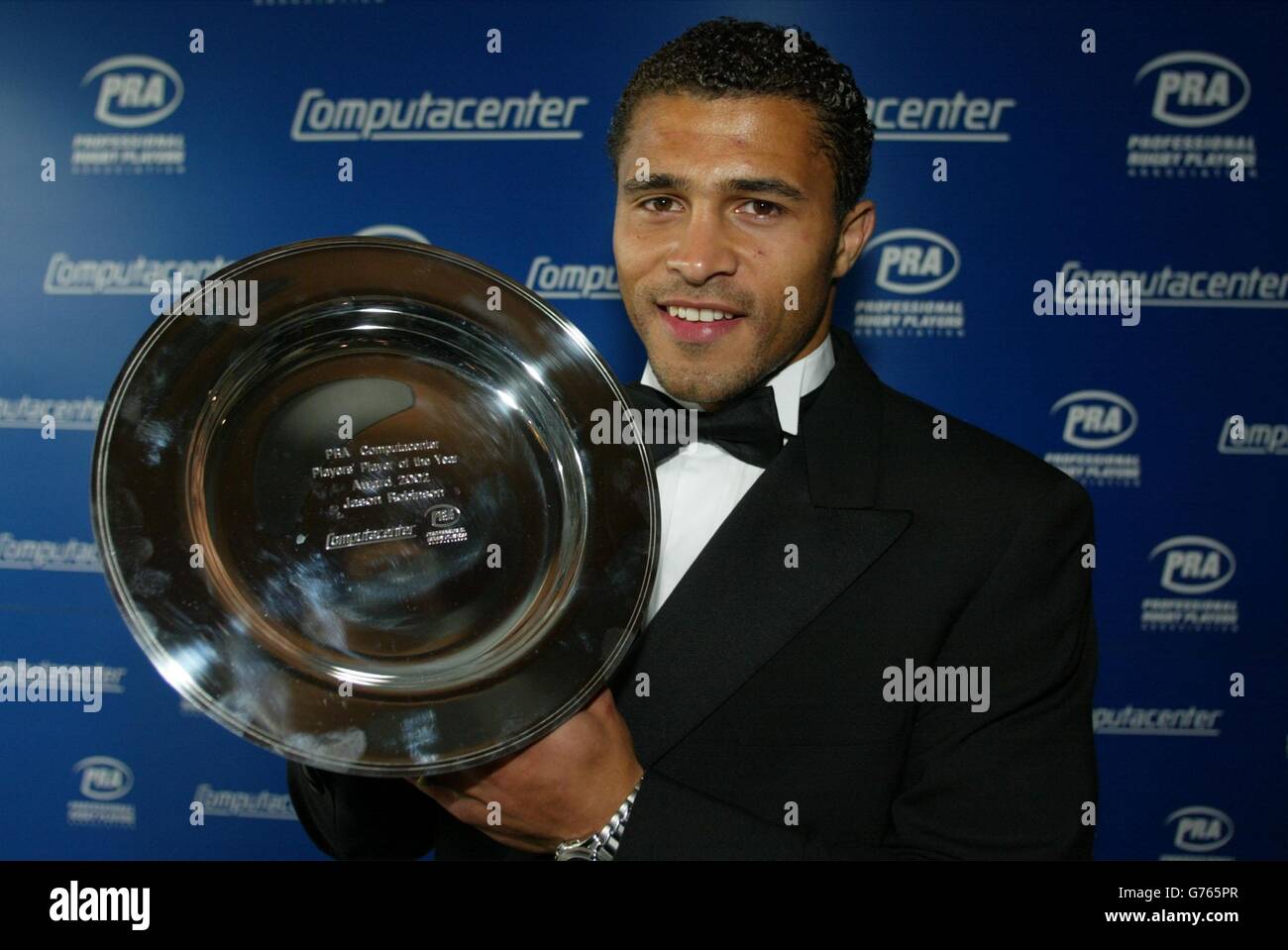 Sale Rugby Union Football Club wing Jason Robinson with the PRA ...