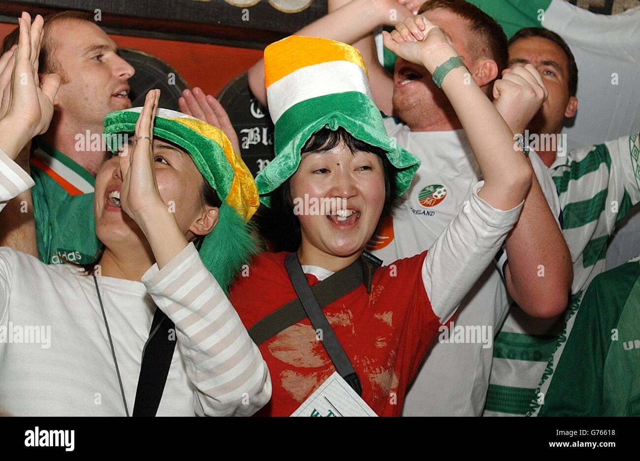 Ireland fans in Japan Stock Photo - Alamy