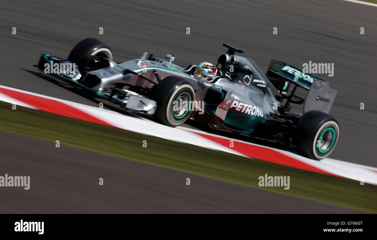 Mercedes lewis hamilton mid season testing silverstone race track hi ...