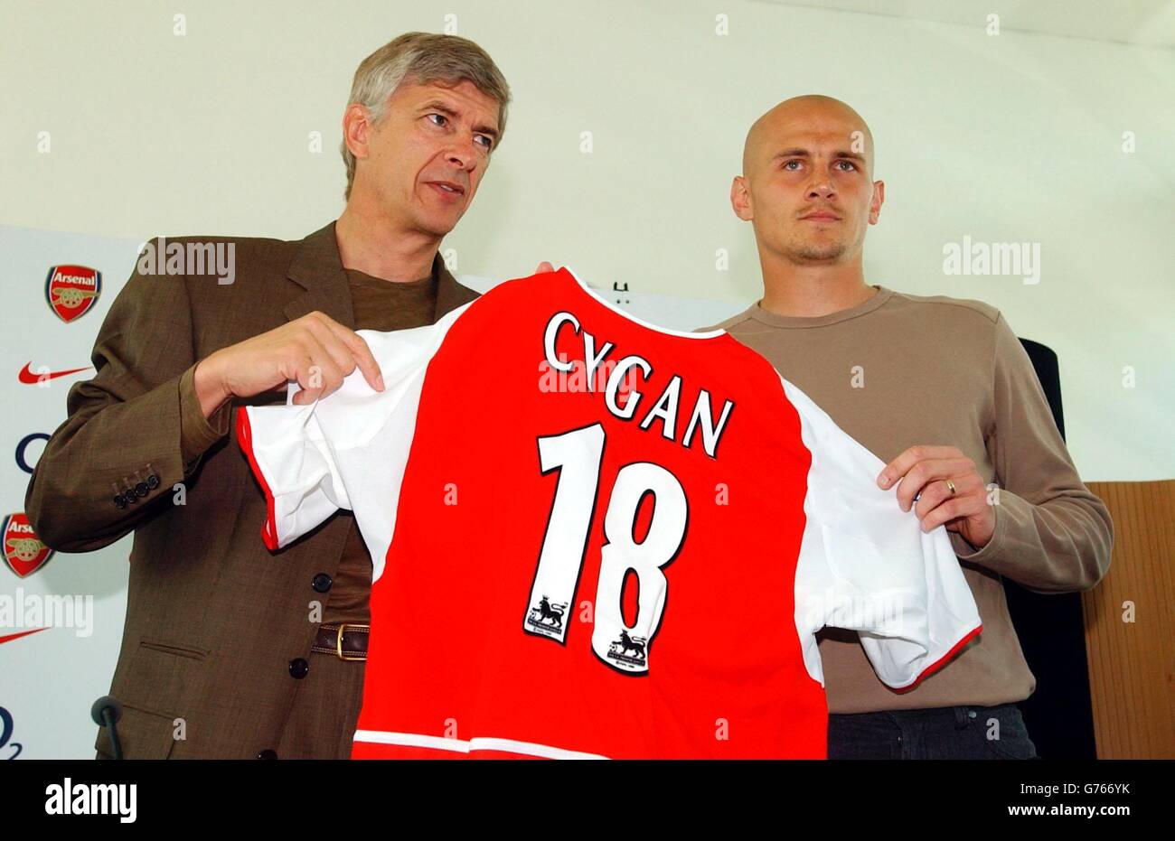 Cygan - Arsenal's newest Stock Photo - Alamy