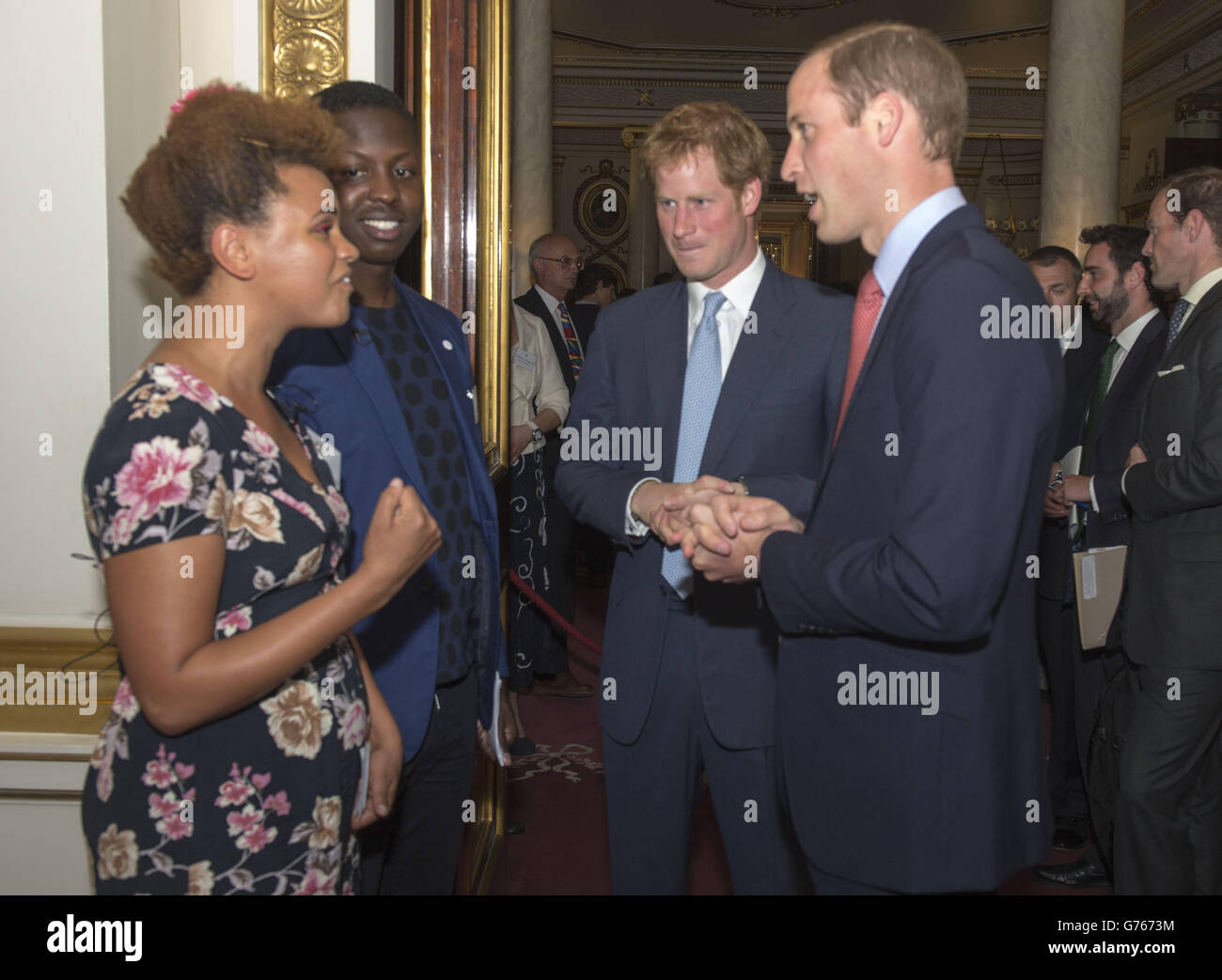 The Duke of Cambridge and Prince Harry talk with Radio 1 DJ Gemma ...
