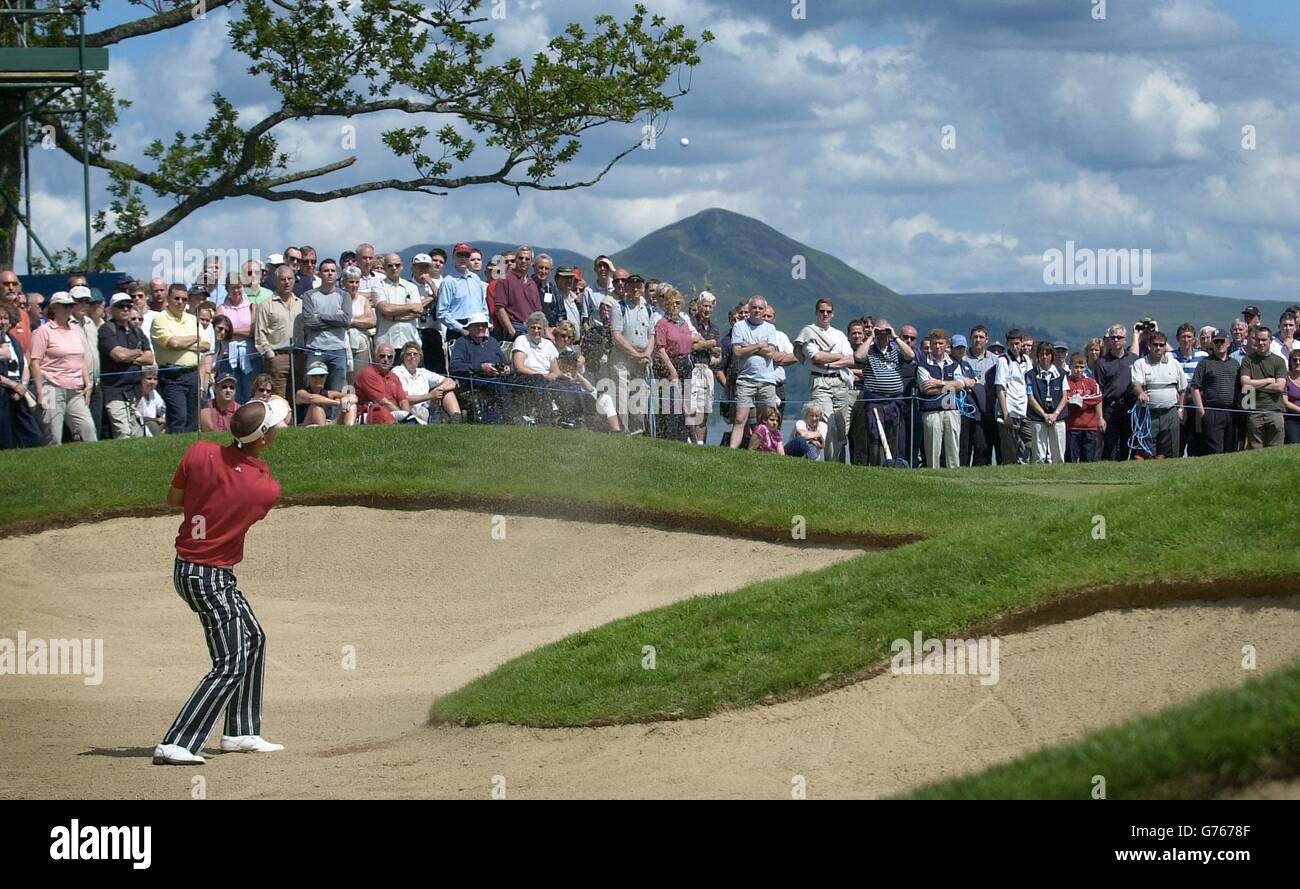 Sport golf action bunker fredrik jacobson hi-res stock photography and ...