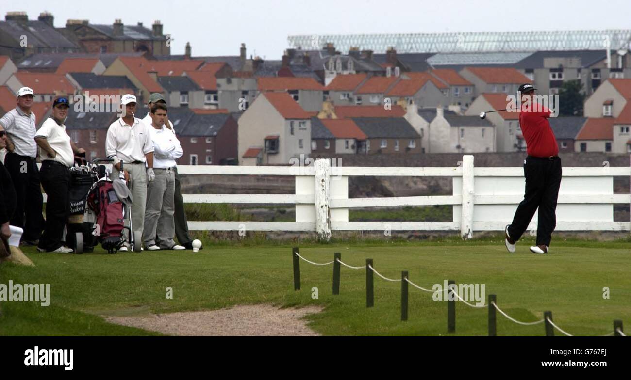 Simon Edwards from Wrexham. Simon Edwards from Wrexham tees off at ...