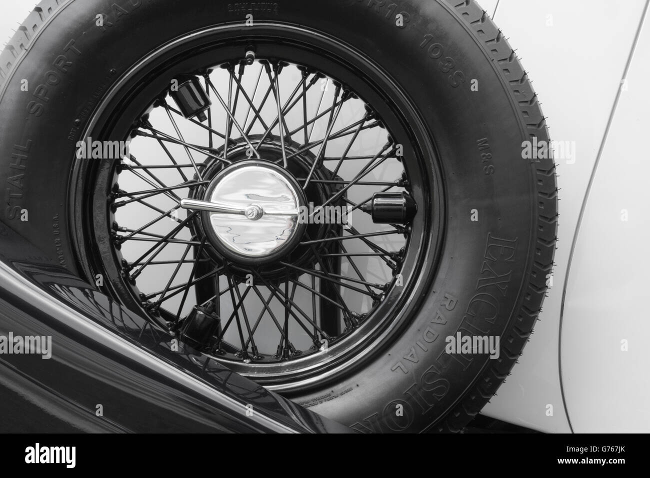 Rolls Royce Spare Tyre Stock Photo - Alamy
