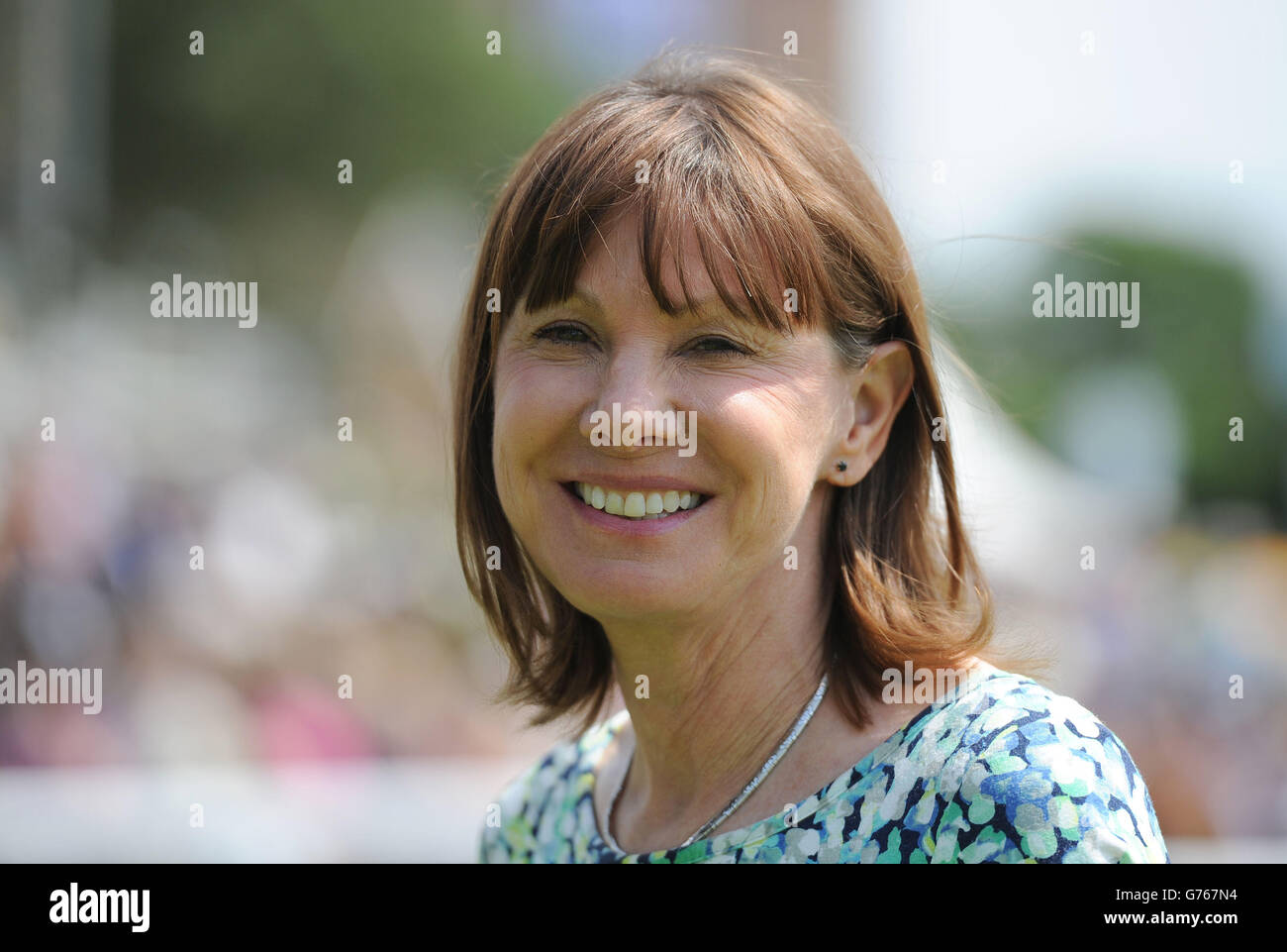 Lady Cecil in the parade ring during the Summer Stakes Day of the 2014 ...