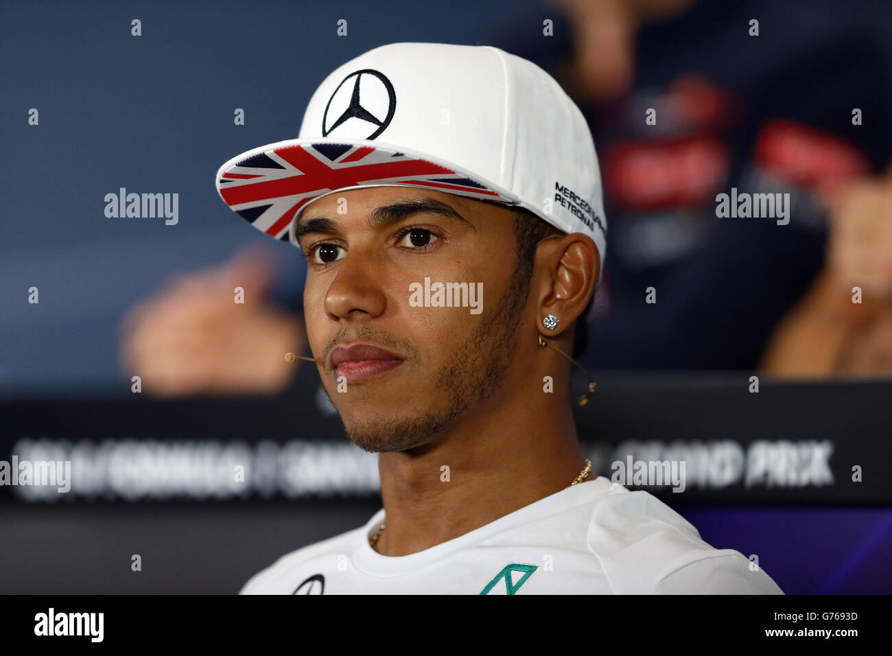 Mercedes' Lewis Hamilton during the paddock day at Silverstone Circuit ...