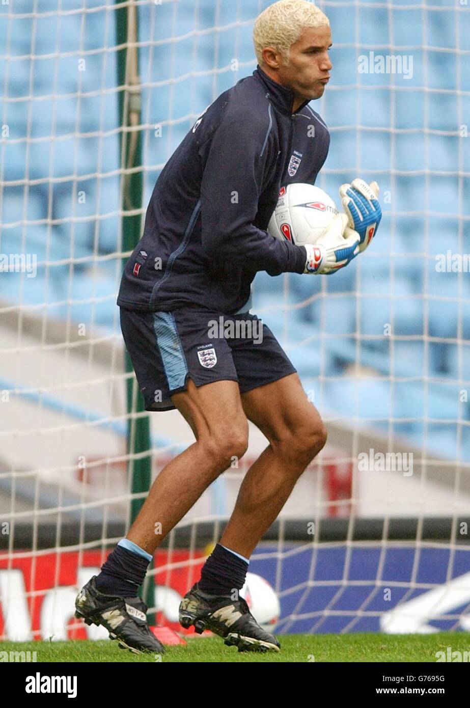 England training - David James Stock Photo - Alamy