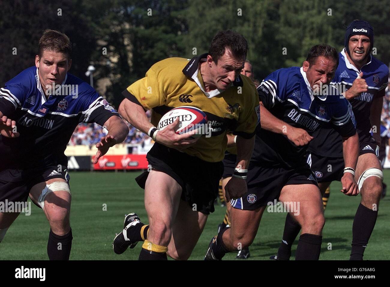 Wasps' Rob Howley breaks away from Baths Dan Lyle to set up Wasps third ...