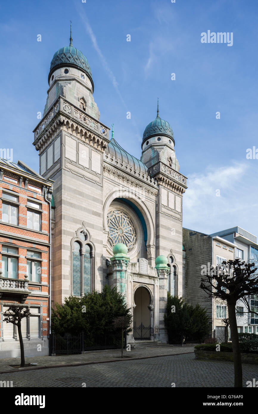 Belgium, Antwerp, synagogue Bouwmeesterstraat Stock Photo - Alamy
