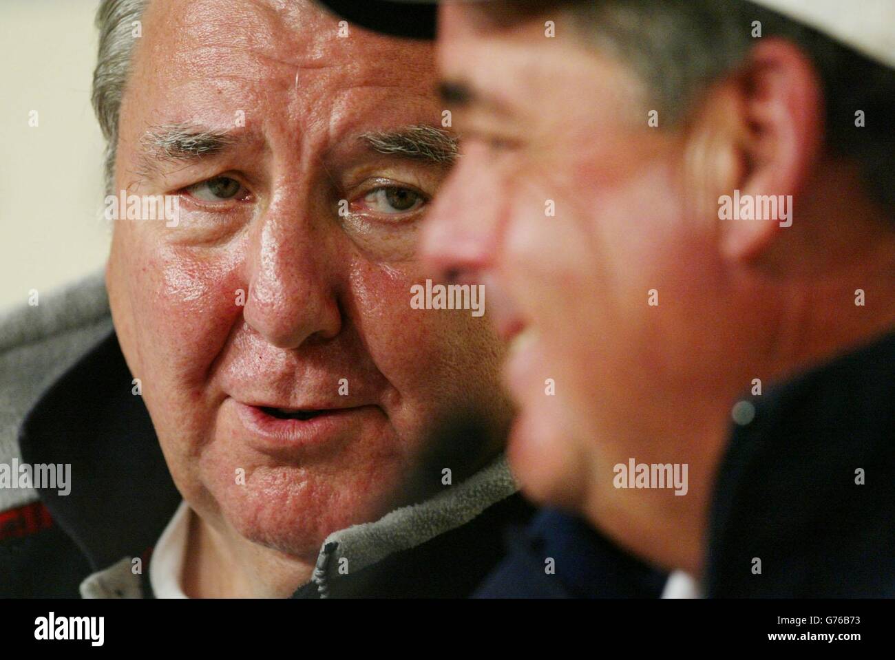 Team GBR owner Peter Harrison (left) and legendary America's Cup ...