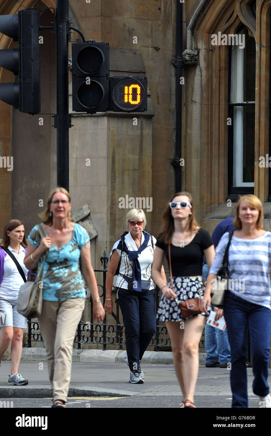 Pedestrian countdown crossings - stock Stock Photo - Alamy