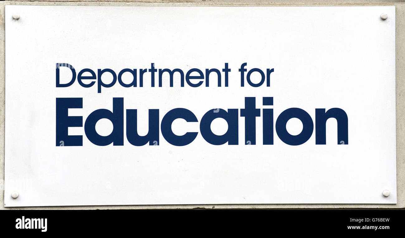 Education department sign hi-res stock photography and images - Alamy
