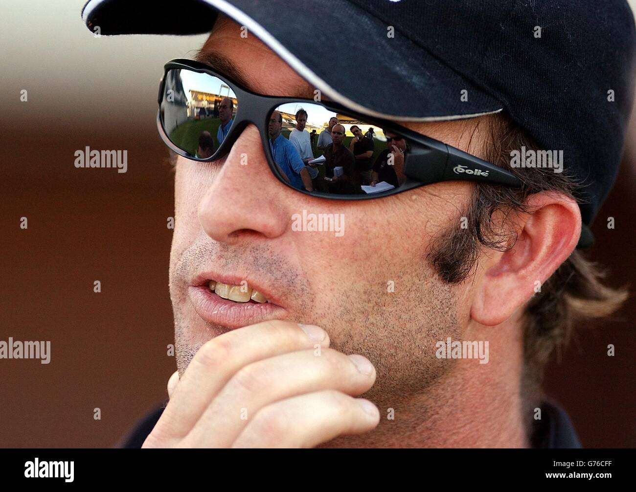 New Zealand cricketer Chris Harris speaks to the media after the team's ...