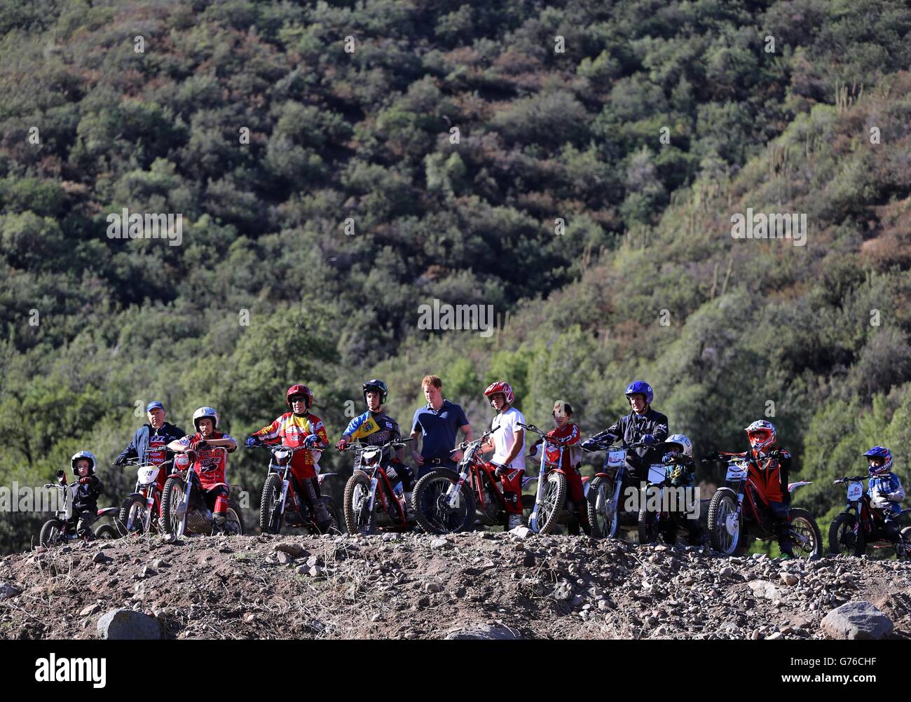 Prince harry on bike hi-res stock photography and images - Alamy