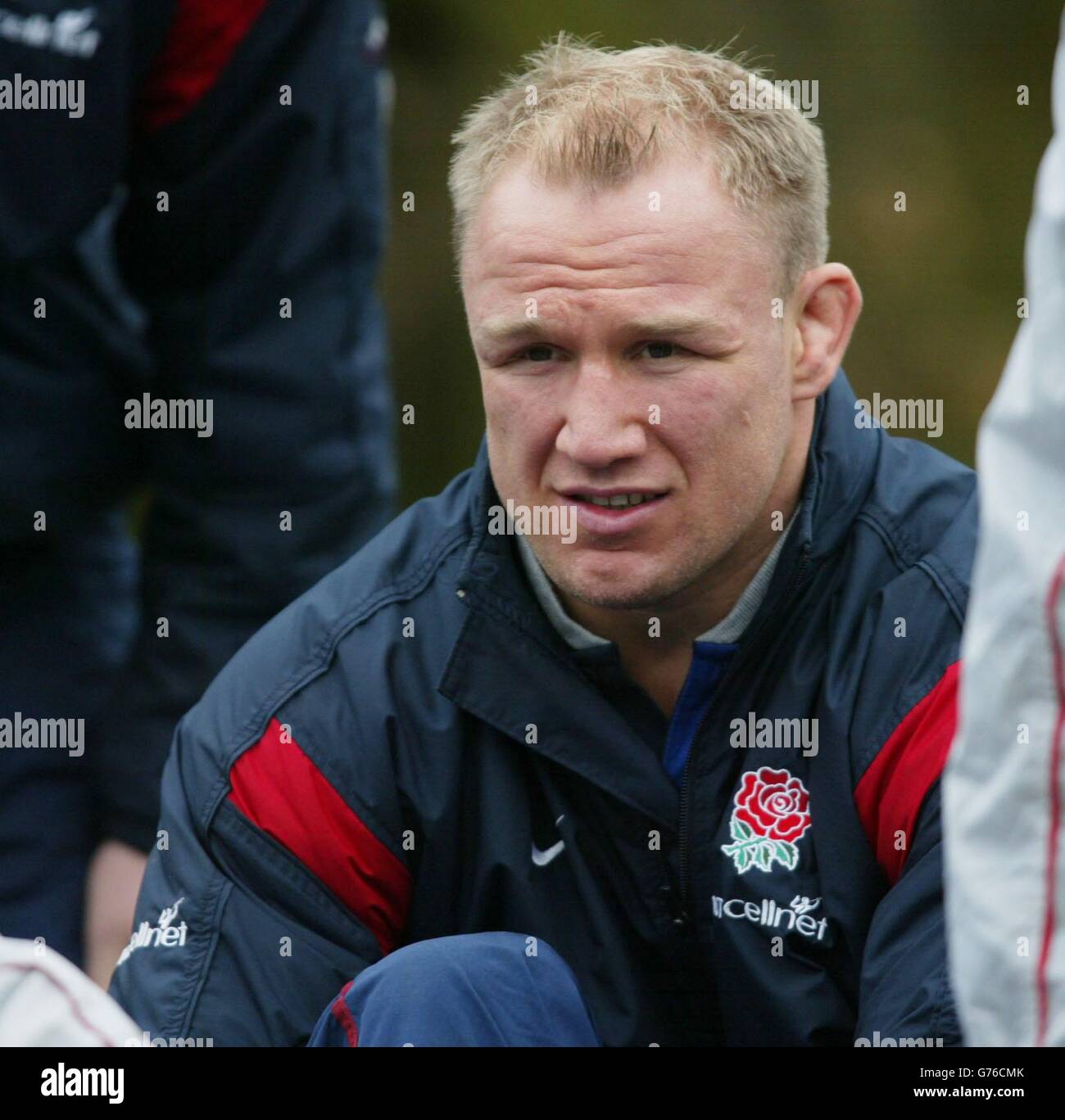 England's Neil Back during training with the rugby squad at Pennyhill ...
