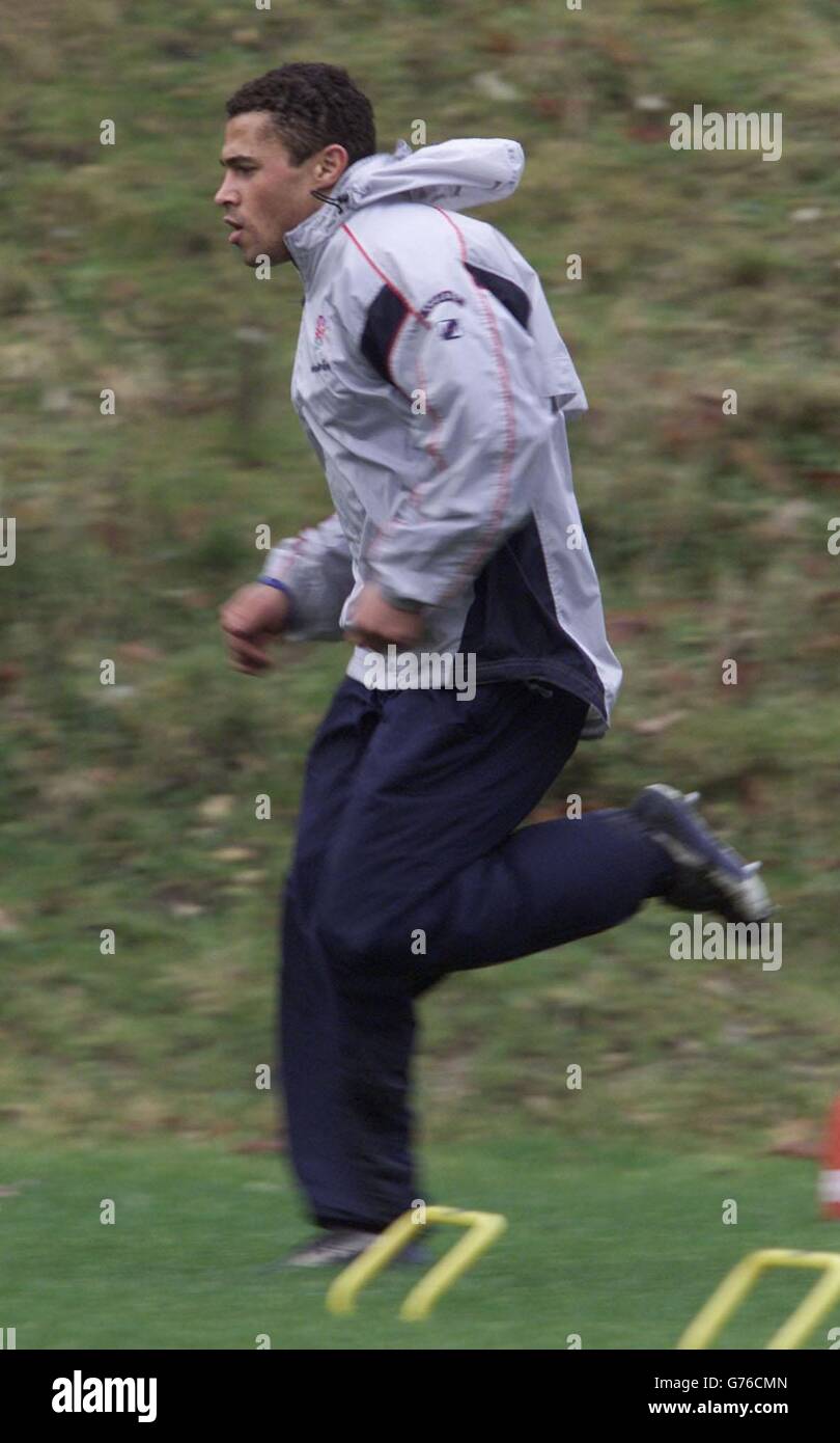England Rugby Team Training Stock Photo - Alamy