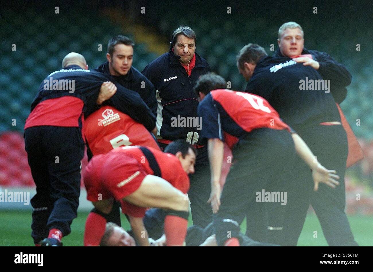 Wales Rugby Union training Stock Photo - Alamy