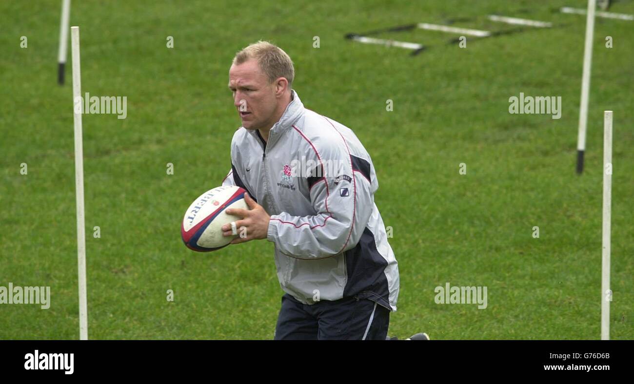 Neil Back training at Pennyhill Park Stock Photo - Alamy