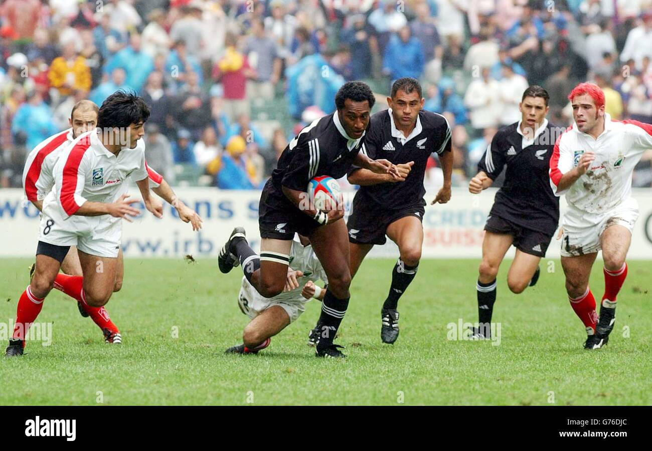 Sport rugby union action sevens 7s joe rokocoko hi-res stock ...