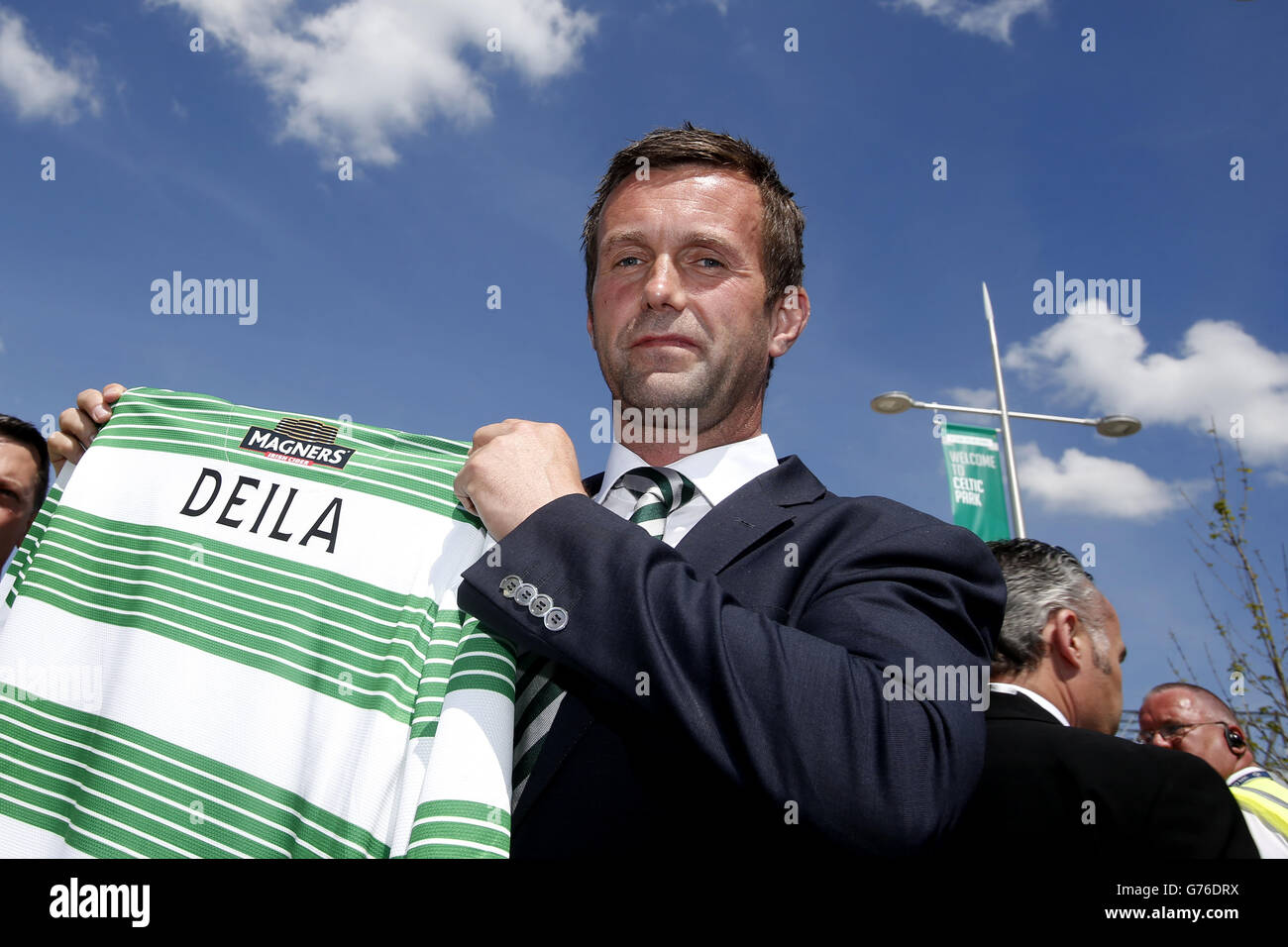 Ronny Deila is unveiled as the new Celtic manager during a photocall at ...