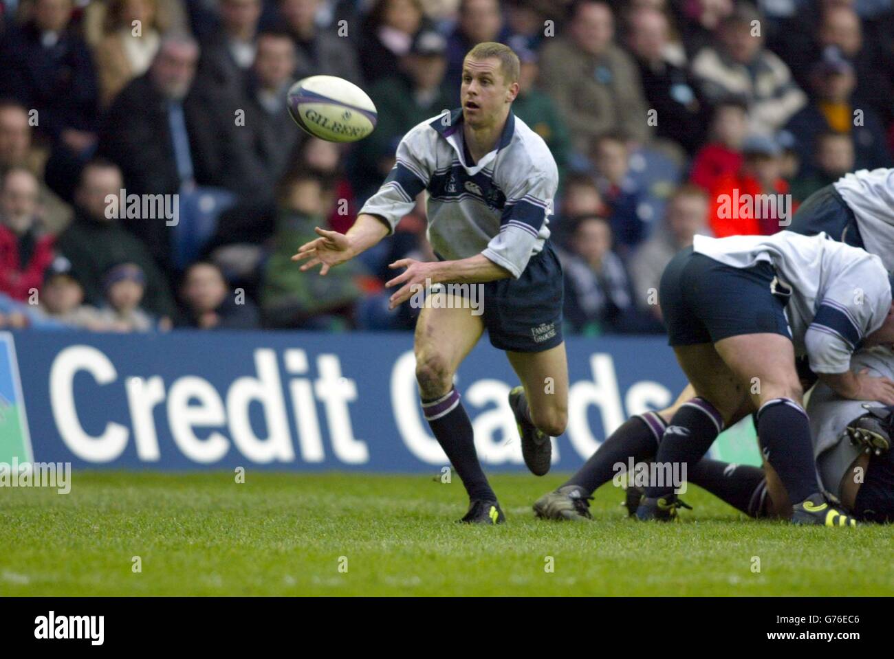 Scotland's Chris Paterson gets the ball away during Frances 22-10 win ...
